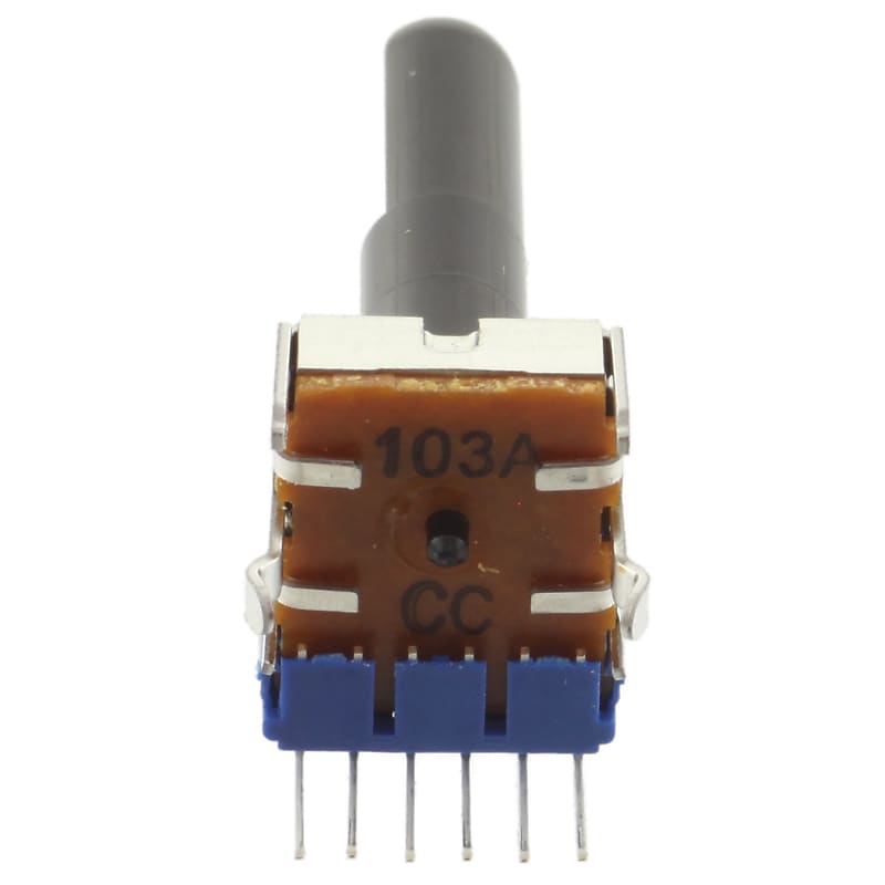 Alps 12mm Dual Horizontal Pot, 10K Log/Audio | Reverb