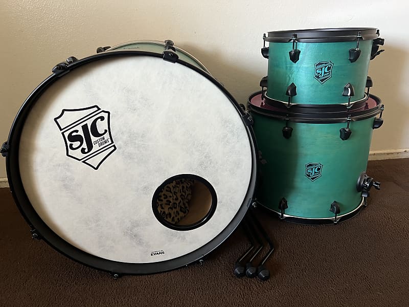 SJC Pathfinder 3-Piece Shell Pack 2019 - Miami Teal | Reverb
