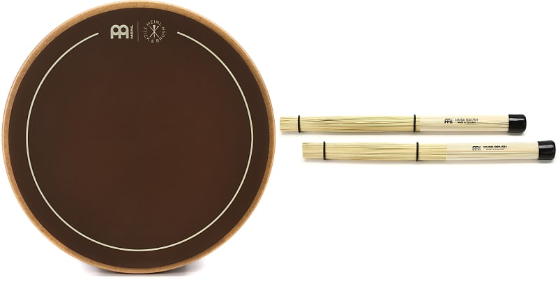 Meinl Stick & Brush 12-inch Practice Pad Bundle with Meinl | Reverb