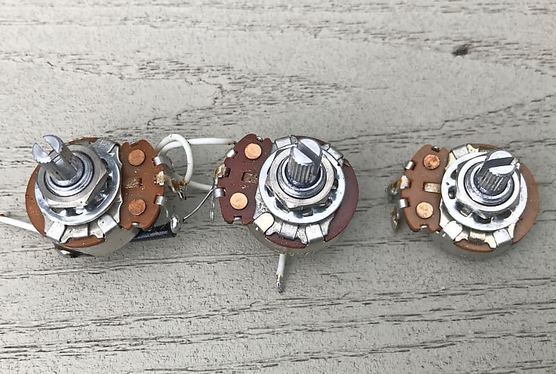 Vintage 1977 / 1978 Fender Stratocaster Volume + Tone Pots, | Reverb