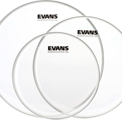 Evans G2 Clear 3-piece Tom Pack - 12/13/16 inch Bundle with | Reverb