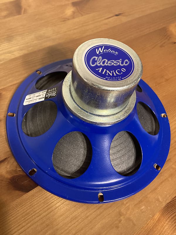 Weber CVA8 alnico speaker 2000s - Blue | Reverb