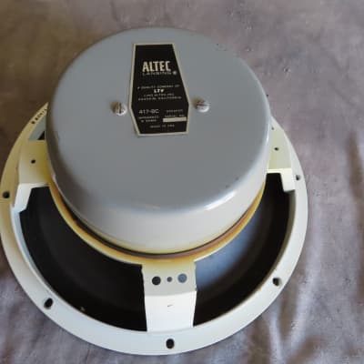ALTEC 12" ALNICO SPEAKER 75 watt Model 417 8C 8 Ohms VINTAGE | Reverb