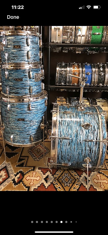 Pearl Vintage 1970s Blue strata | Reverb