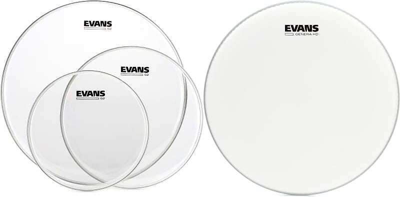 Evans G2 Clear 3-piece Tom Pack - 10/12/16 inch Bundle with | Reverb
