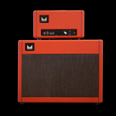 Morgan Custom Red AC40 Deluxe Head and 2x12 Cab | Reverb