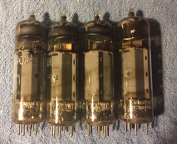 Mullard Vintage 50's EL84 - Rare QUAD!! - Rare RX1 - | Reverb