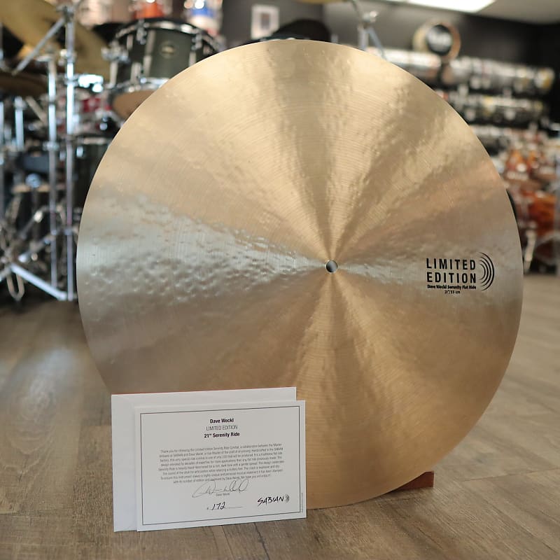 Sabian 21" Limited Edition Dave Weckl Serenity Flat Ride #172 | Reverb