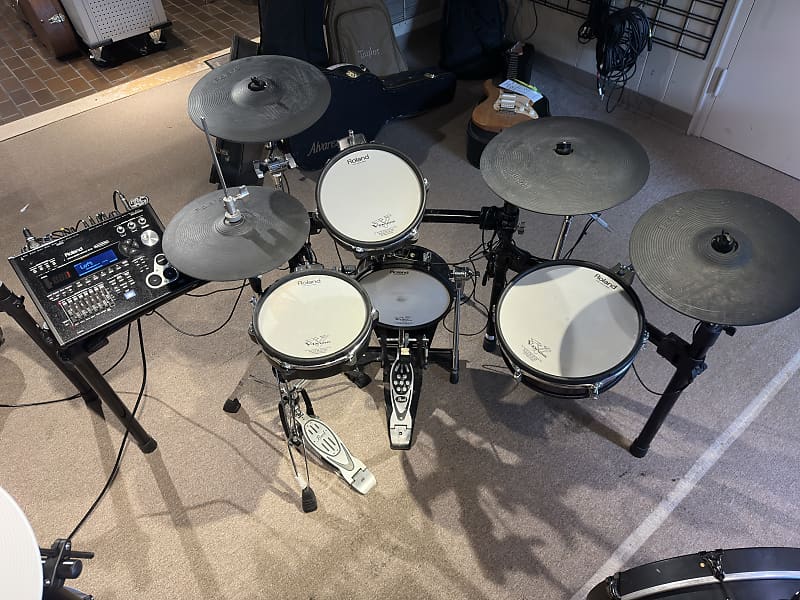 Roland TD30 8pc Mesh Drum Kit with Bass Pedal & Hi Hat Stand | Reverb
