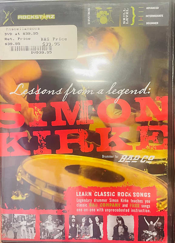 Simon Kirke: Lessons From a Legend DVD | Reverb