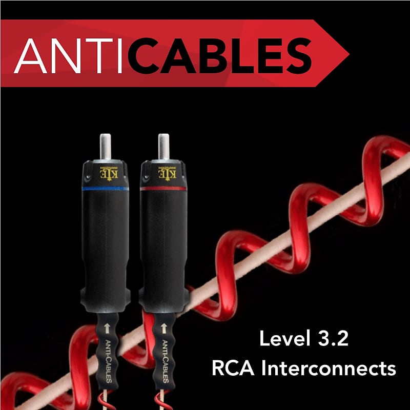 Anticables Level 3.2 RCA Analog Interconnects 5 meter pair | Reverb