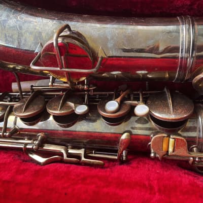 Vintage Conn transitional tenor saxophone naked lady | Reverb