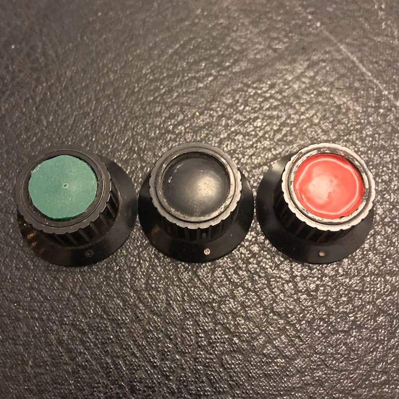 3x Bulgin 1960’s control knobs - coloured - Carlsbro - Orange | Reverb