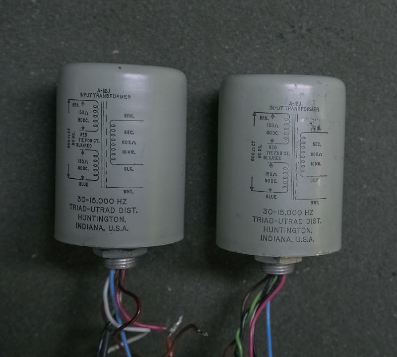 RARE Triad A-12J Transformer Pair - WOLFBOX DI | Reverb