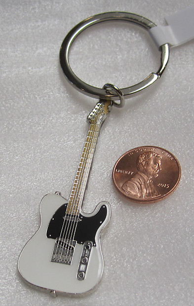 Fender Telecaster Keychain White | Reverb