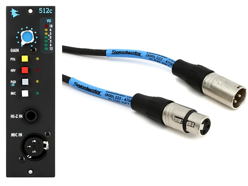 API 512c 500 Series Microphone Preamp Bundle with Pro Co | Reverb