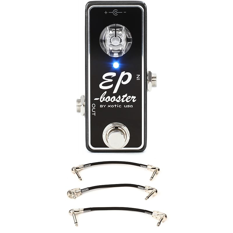 Xotic EP Booster Mini Boost Pedal with 3 Patch Cables | Reverb Xotic EP Booster Mini Boost Pedal with 3 Patch Cables | Reverb