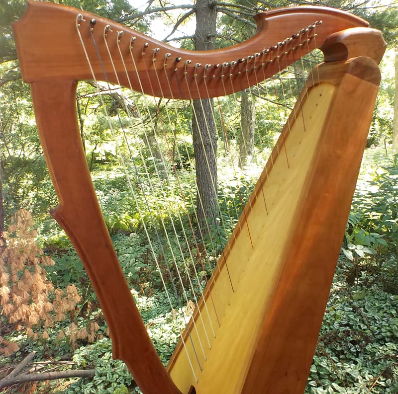 Used Harp Celtic Style Folk Harp 26 Strings Fully restored | Reverb
