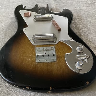 1960’s Victoria Loaded Bass Body Working Pickups Tobaccoburst | Reverb