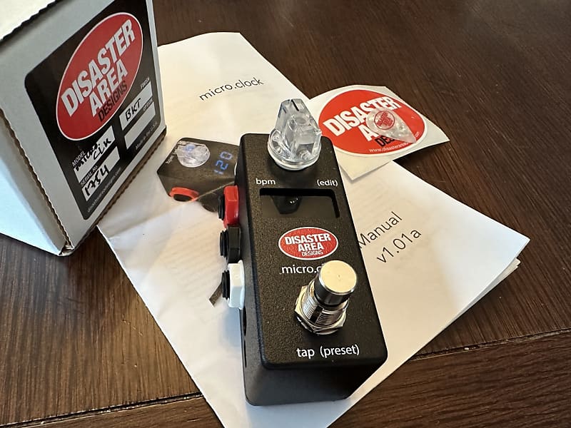 Disaster Area Designs Micro Clock 2020s - Black | Reverb