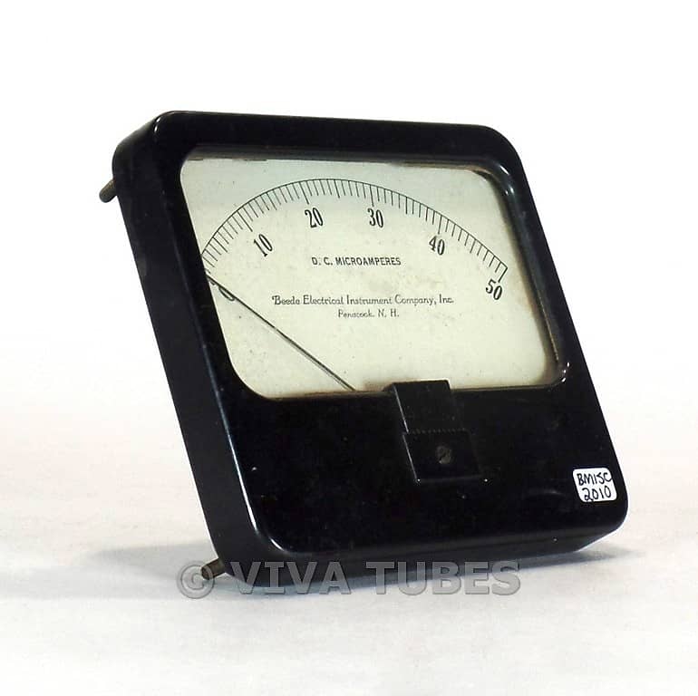 Vintage Beede Rectangular Am Panel Meter DC Microamperes | Reverb UK
