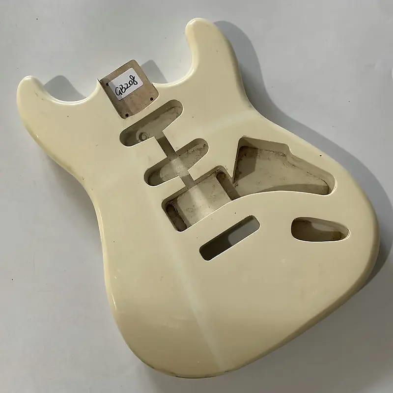 White HSS Basswood Stratocaster Strat Style Guitar Body | Reverb
