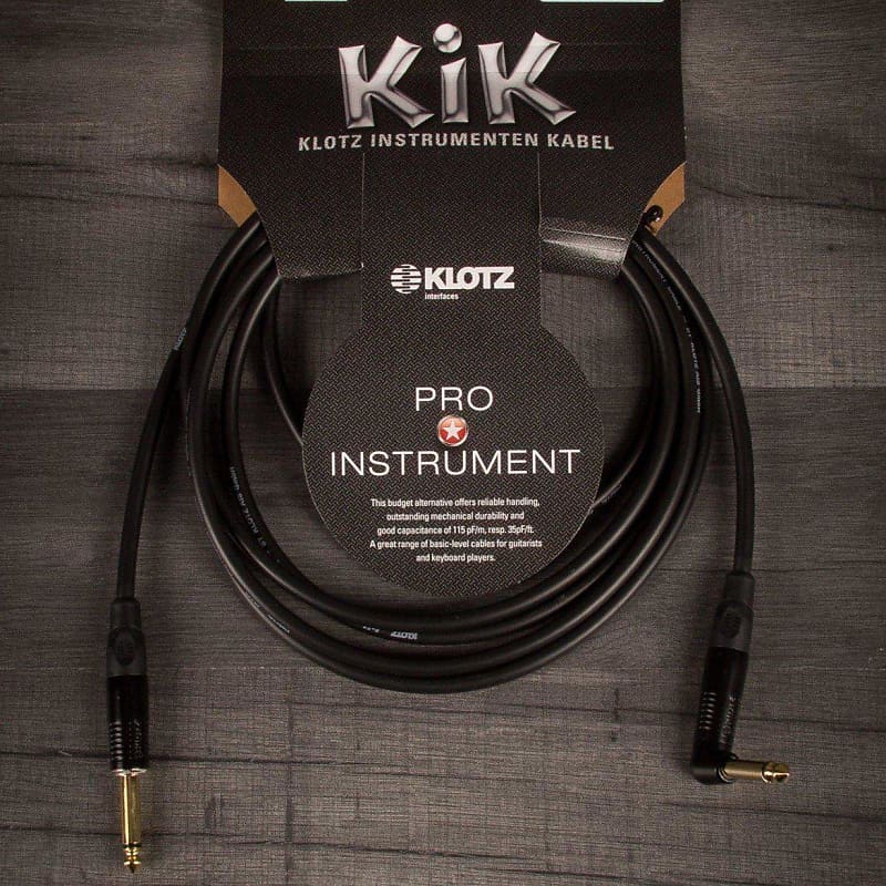 Klotz KIKG Angled Instrument Cable, 3m | Reverb