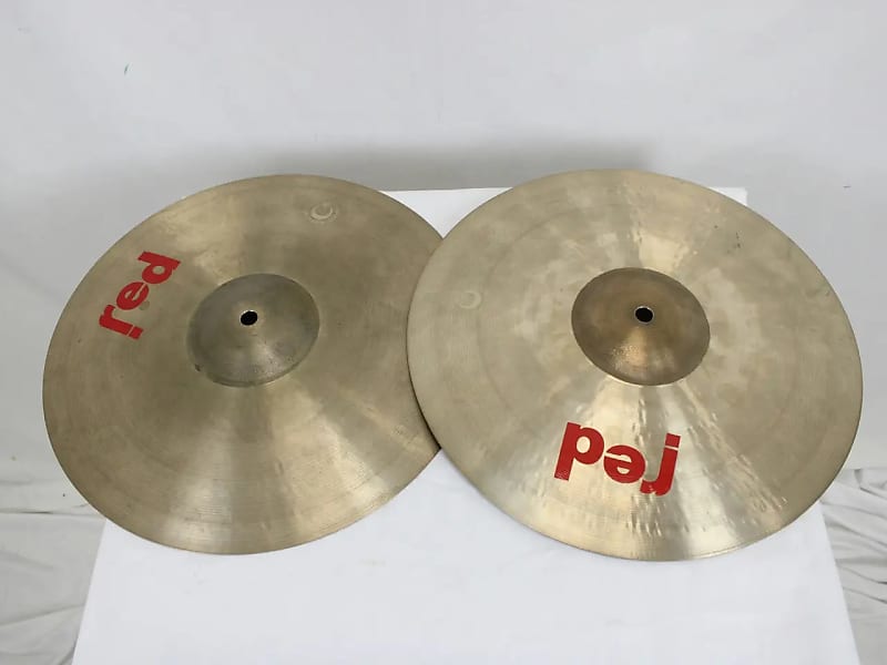Red Traditional Raw Hi-Hat Set 14" | Reverb