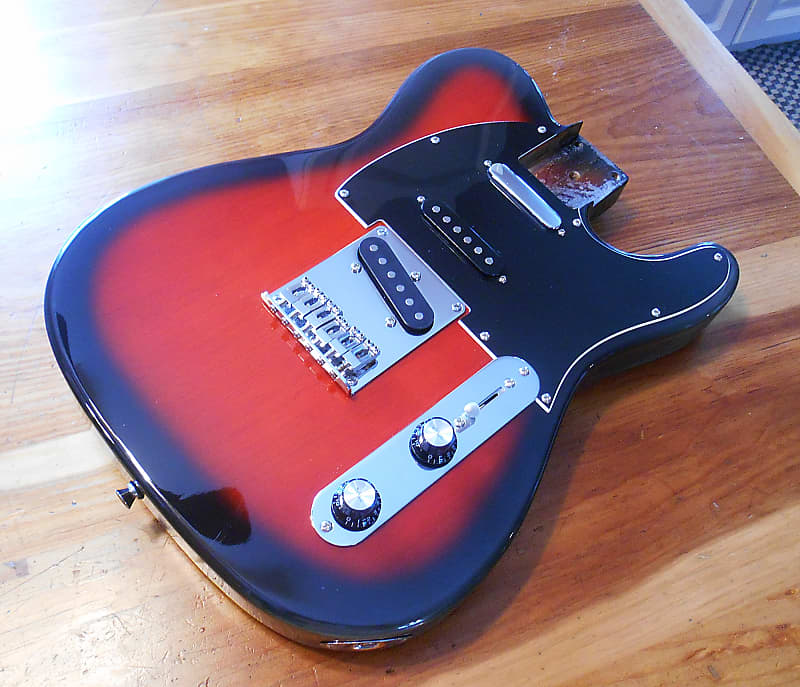 SX Vintage Series Tele Body. Sunburst. 3 Pickups. SSS. | Reverb