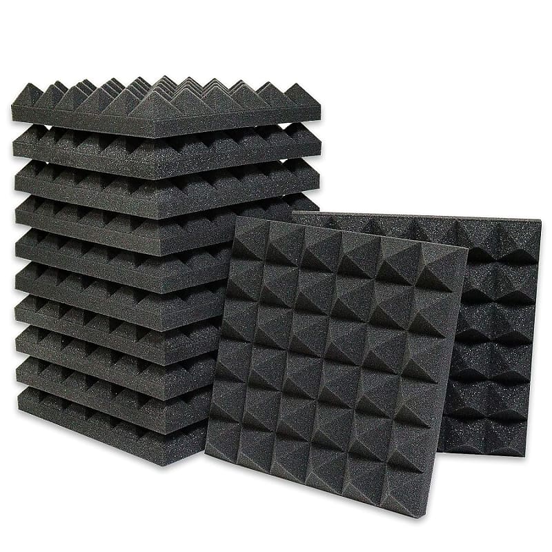Acoustic Studio Absorption Foam Panels, 12 X 12 X 2 Inches 12 | Reverb