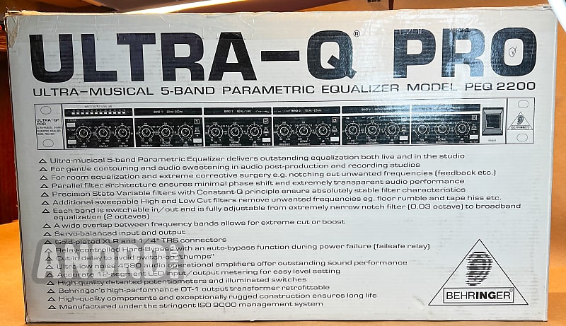 Behringer Ultra-Q Pro PEQ2200 - Open Box/Mint Condition - IOB | Reverb