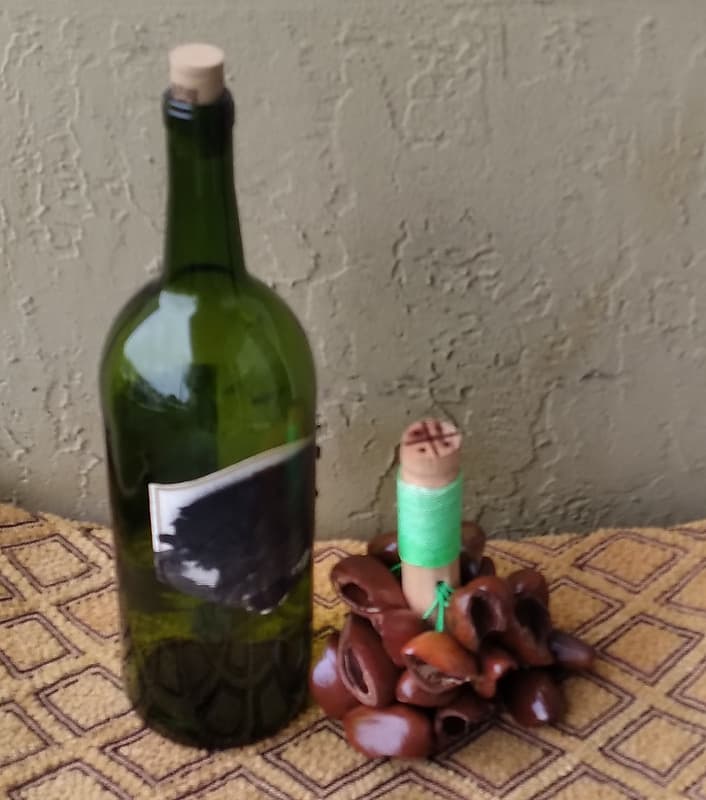 West African-style seed pod rattle | Reverb