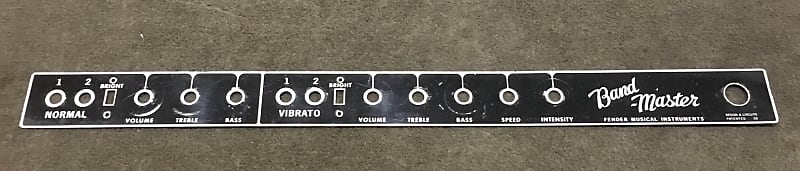 Fender Band-master face plate 60’s Black face | Reverb