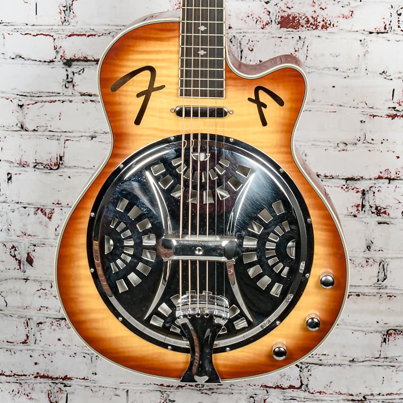 Fender - FR50ce Acoustic Electric Resonator, Sunburst - w/HSC | Reverb