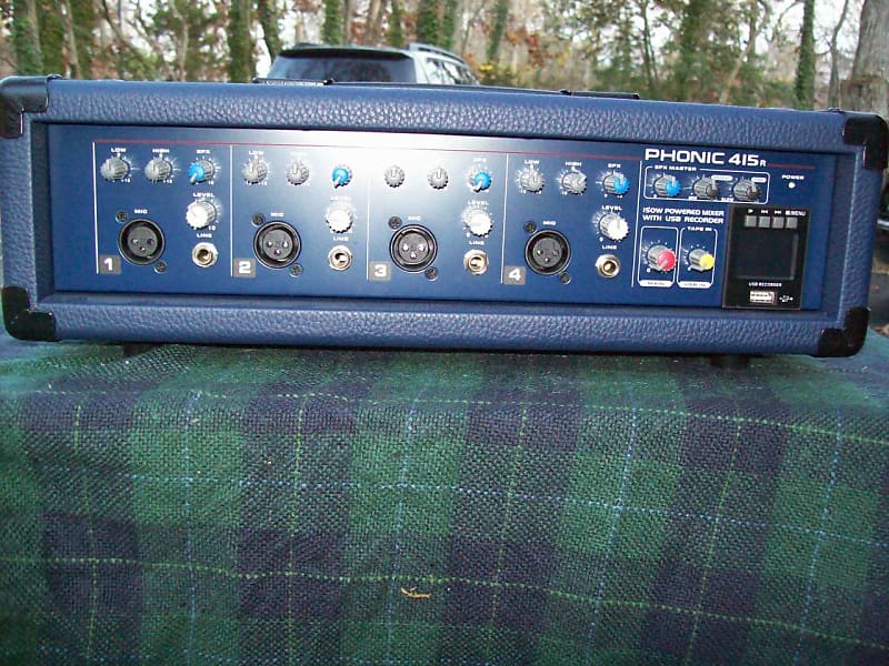 Phonic 415R 4-Ch 150W Powered Mixer W/ USB Recorder | Reverb