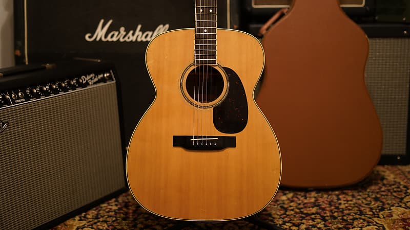 Alvarez 5014 1970's Natural OM/000 size acoustic. Made in | Reverb