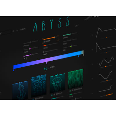 Tracktion Abyss Visual Synthesizer Plug-in with Tone Color | Reverb
