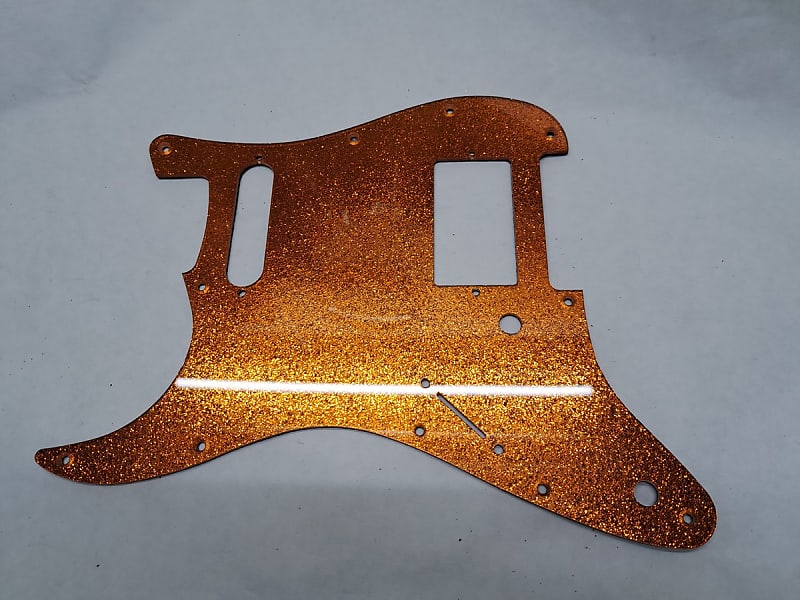 Lefty Left Handed Copper Sparkle Glitter HXS HS pickguard | Reverb