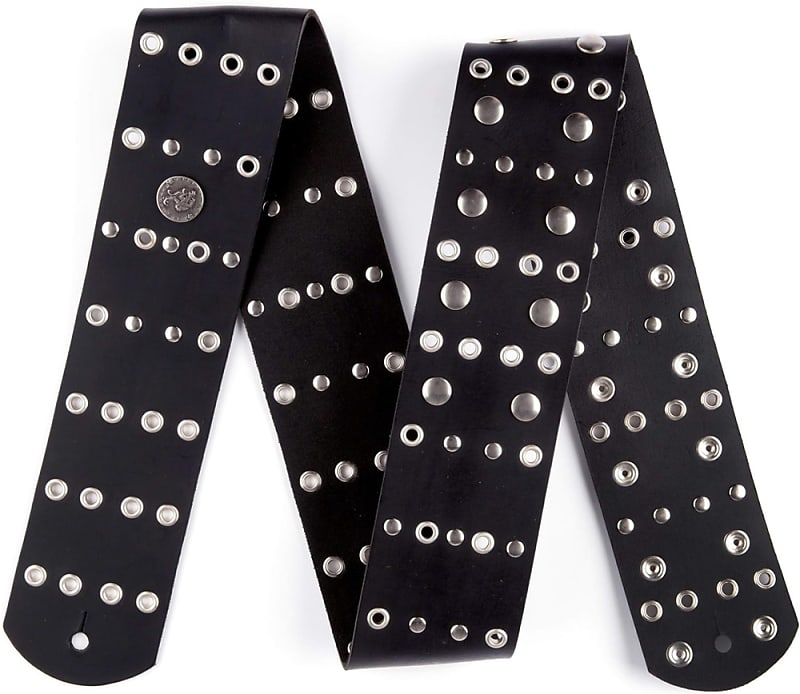 Dunlop DRM02 Red Monkey Eyelet Leather Strap | Reverb