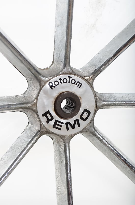 Vintage Chrome Original Remo 18"-Inch Roto Tom Spoxe Drum | Reverb