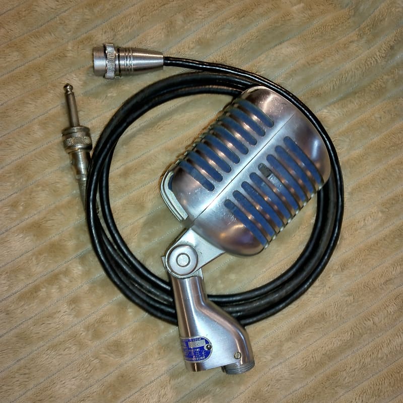 1958 Shure 55S Dynamic Microphone w/Cable - Elvis Time! | Reverb