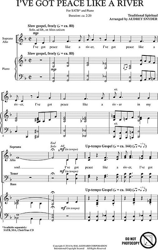 I've Got Peace Like a River | Reverb