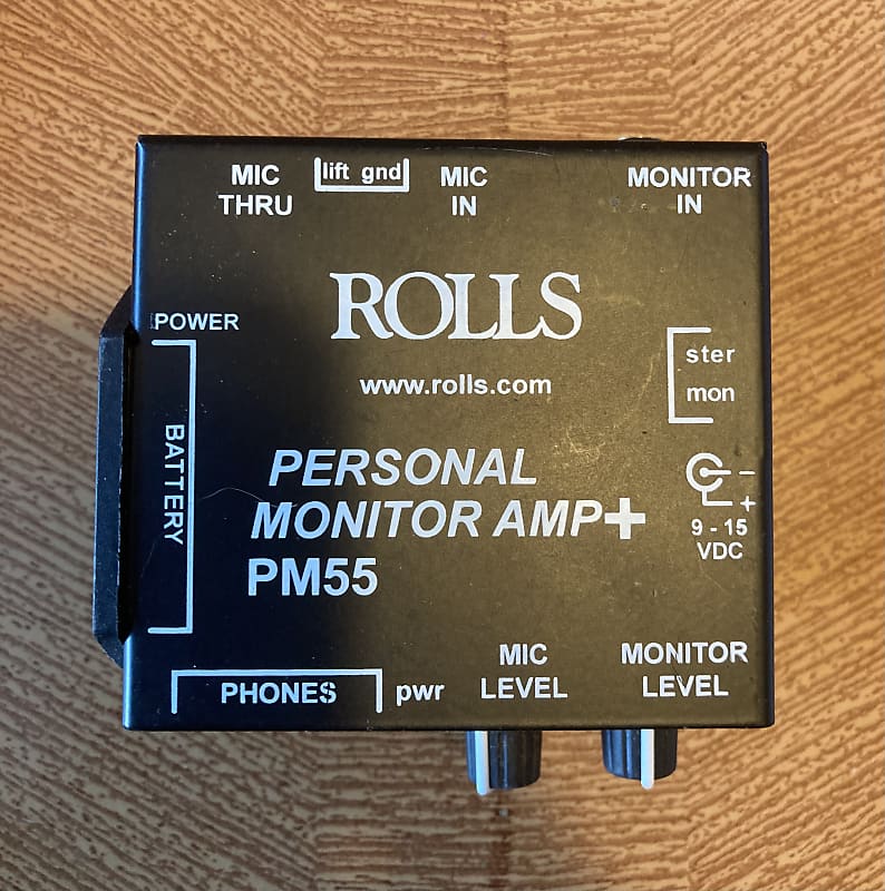 Rolls personal monitor amp + pm55 Black | Reverb