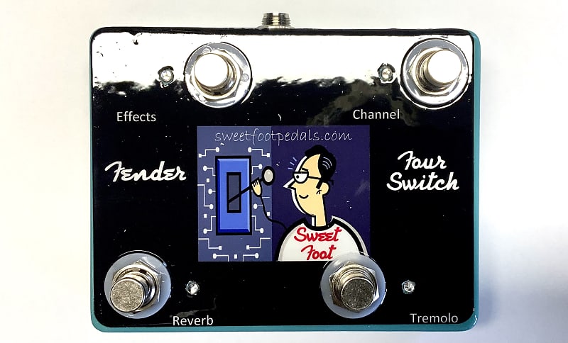 4 Button Footswitch for Fender Pro Tube, Pro Reverb, Twin, | Reverb