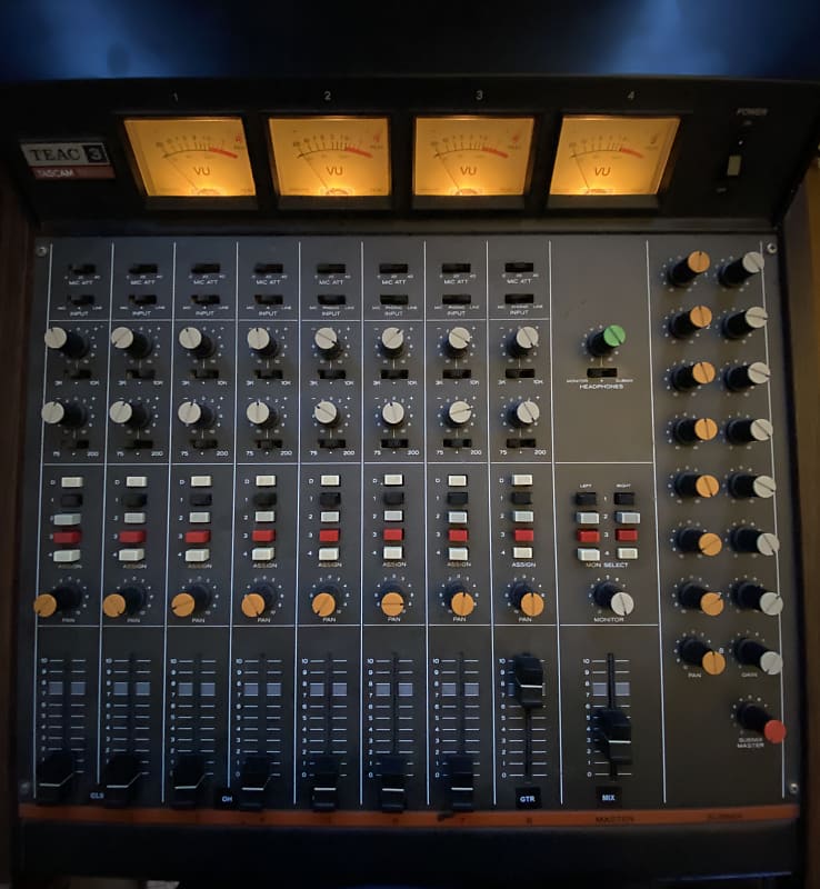 Teac Tascam model 3 8-channel Analog Mixer Desk mid 80s | Reverb