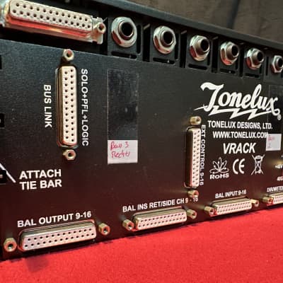 Tonelux Summing Rack: MX2 (8) - FX2+ (3) - TB1 - SM2 - CR2 | Reverb