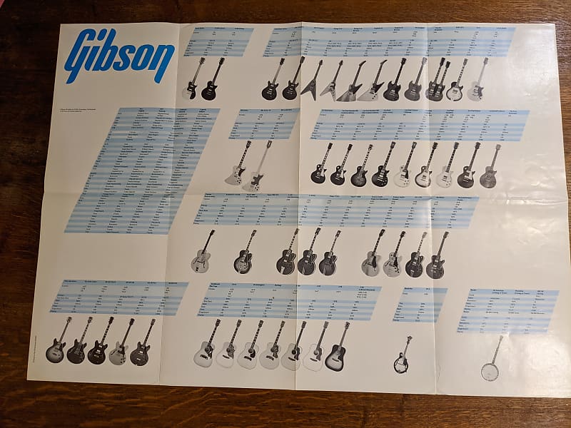 Gibson Poster catalogue 1980 | Reverb