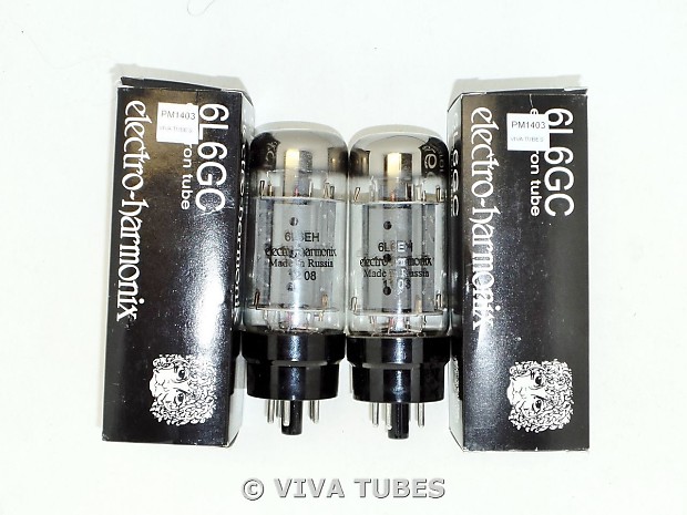 NIB NOS Matched Pair Electro-Harmonix Russia 6L6EH / 6L6GC | Reverb