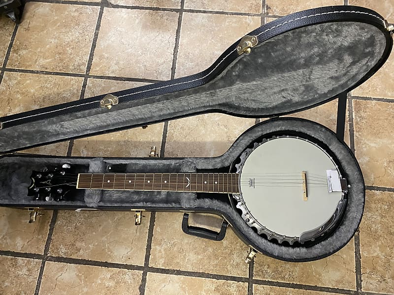 DEAN BACKWOODS BANJO 6 STRING W/ PICKUP Comes W/ Hard Case | Reverb