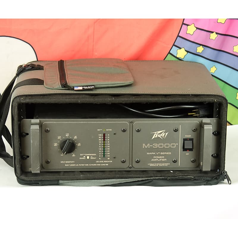 Used Peavey M-3000 Mono Block Power Amp & Carry Case. | Reverb